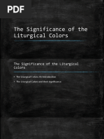 Liturgical Colors | PDF | Mass (Liturgy) | Eucharist