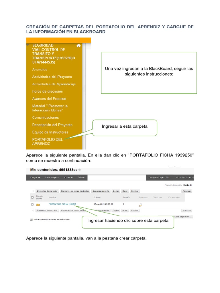 Creación Carpetas Del Portafolio Del Aprendiz | PDF | Software del sistema | Informática