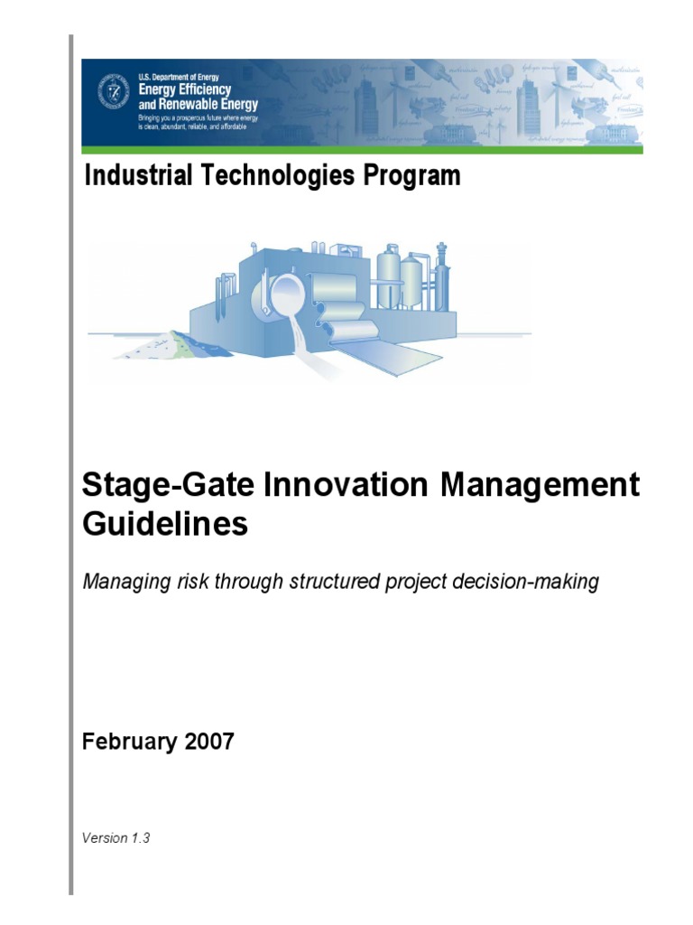 Stage Gate Innovation Management Guidelines | PDF | Verification And ...