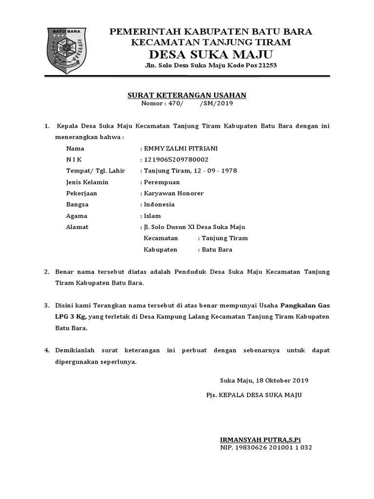 Surat Dari DESA | PDF