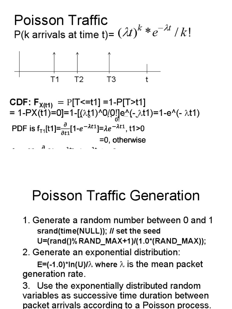 Poisson Traffic Generation and Socket Programming | PDF | Network Socket | Client–Server Model