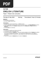 AQA GCSE English Language - Paper 1 | PDF