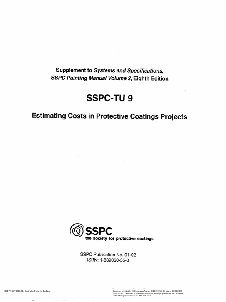 SSPC Tu 9 | PDF | Present Value | Life Cycle Assessment