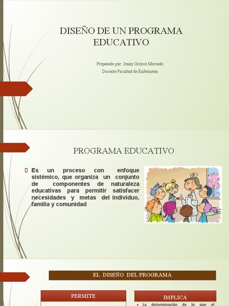 Diseño de un programa educativo | PDF | Evaluación | Aprendizaje