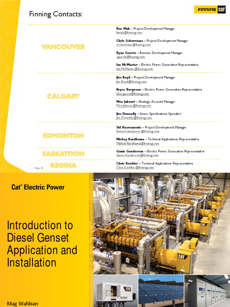 Application and Installation of Diesel Generator Sets | PDF | Humidity ...