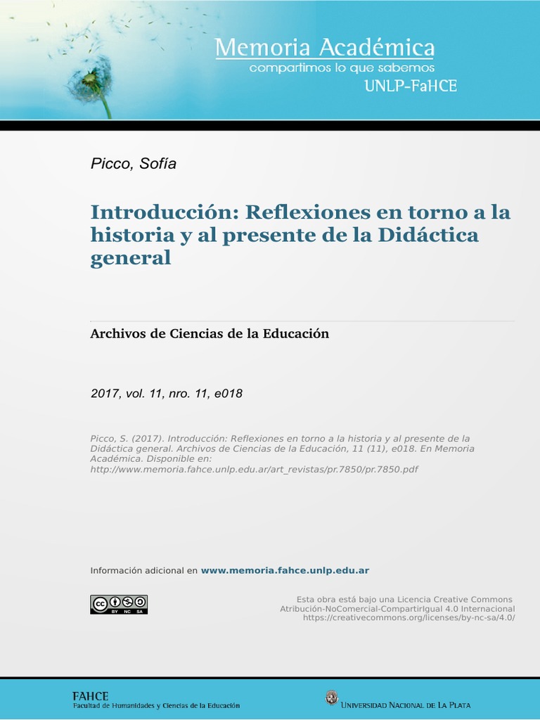 Picco | PDF | Maestros | Plan de estudios