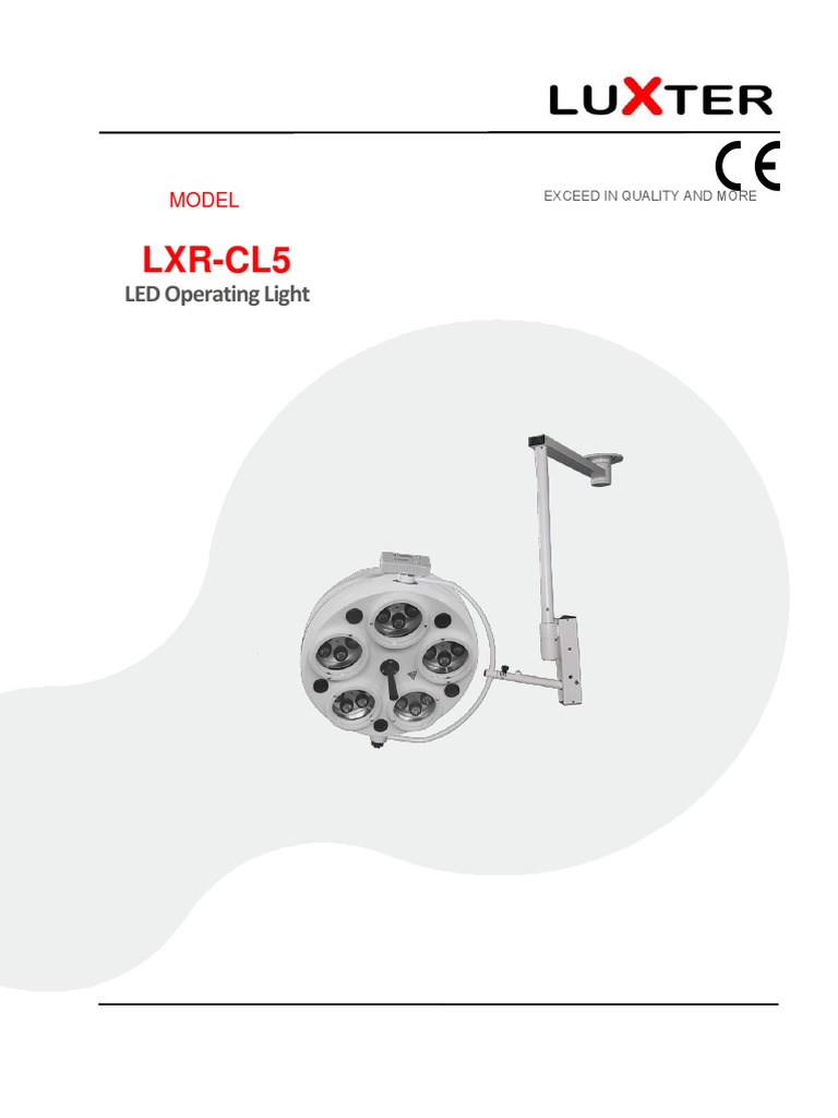 LXR-CL5 Ceiling LED Operating Light | PDF