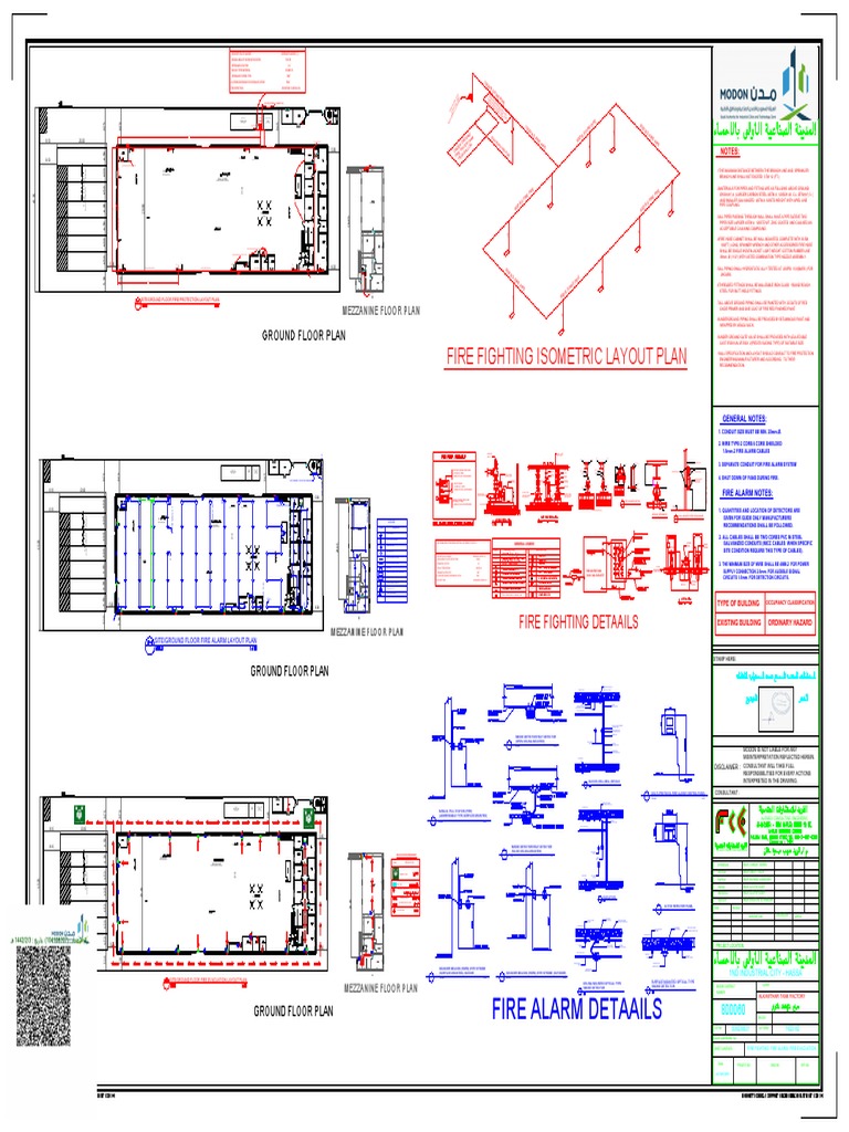 Fire Fighting Isometric Layout Plan | PDF | Fire Suppression | Fire ...