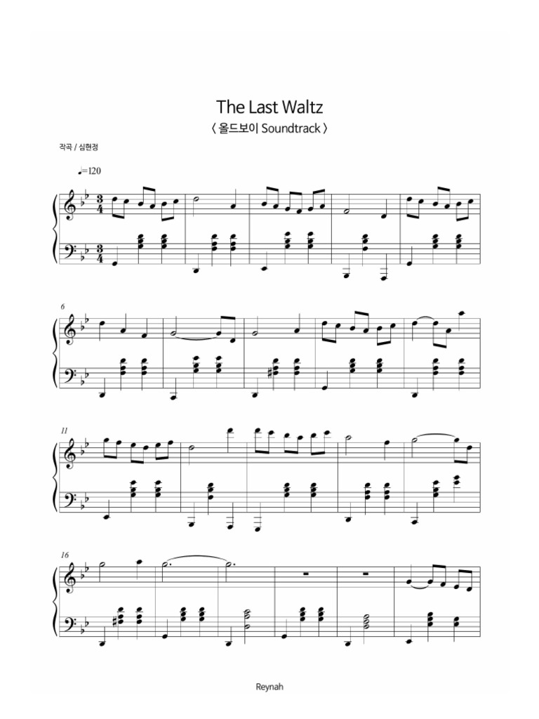 OST - The Last Waltz by Reynah | PDF