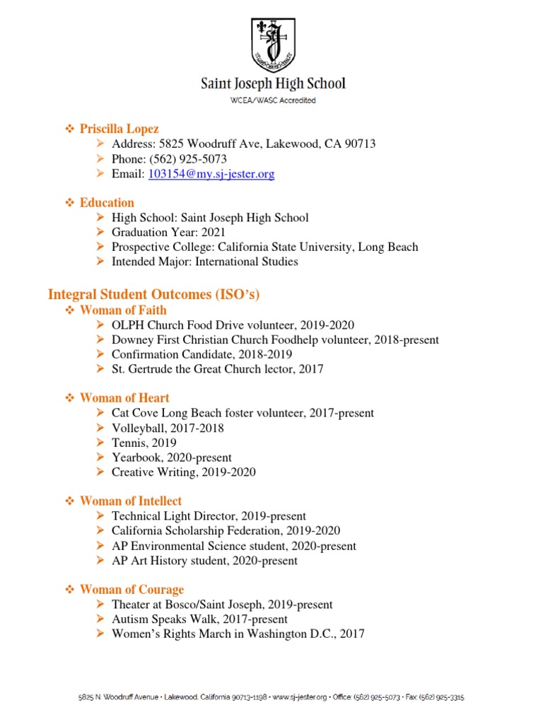 Capstone Resume Letterhead | PDF