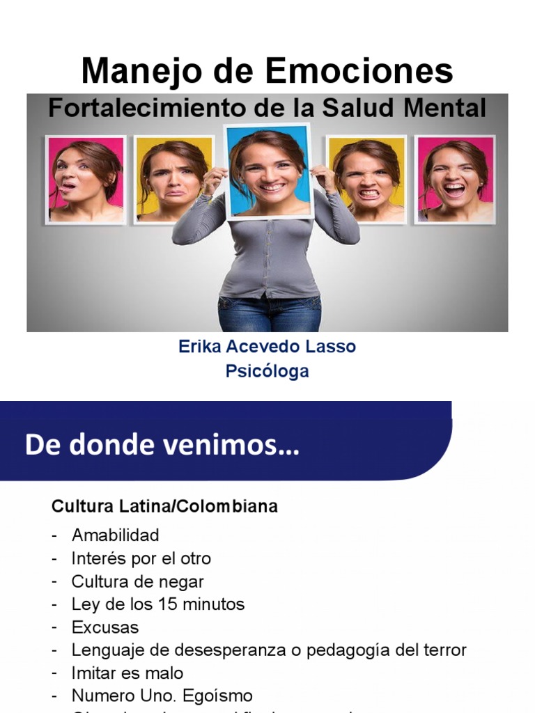Manejo de Emociones - Salud Mental | PDF | Perdón | Las emociones