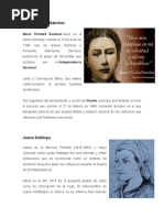 Biografía de Juana Saltitopa, Heroína Dominicana | PDF | Historia