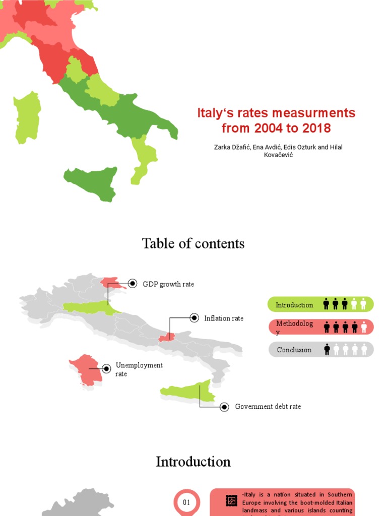 Italy Economic Indicators 2004-2018 Analysis | PDF | Correlation And ...