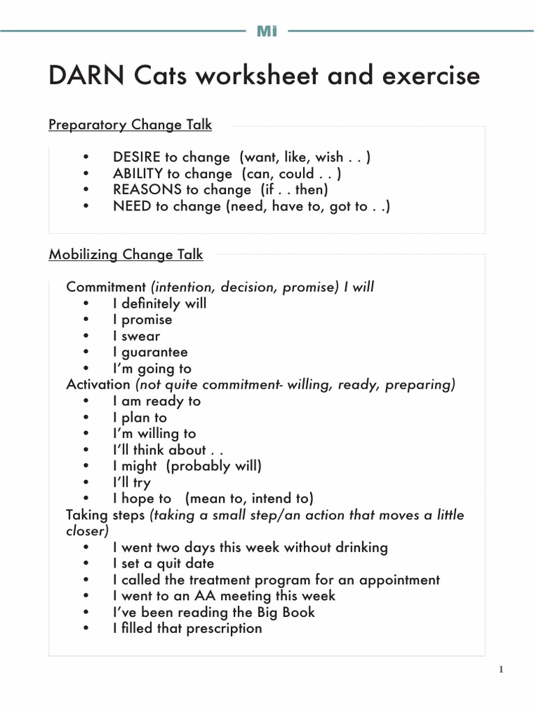 DARN Cats Worksheet and Exercise: Closer) | PDF