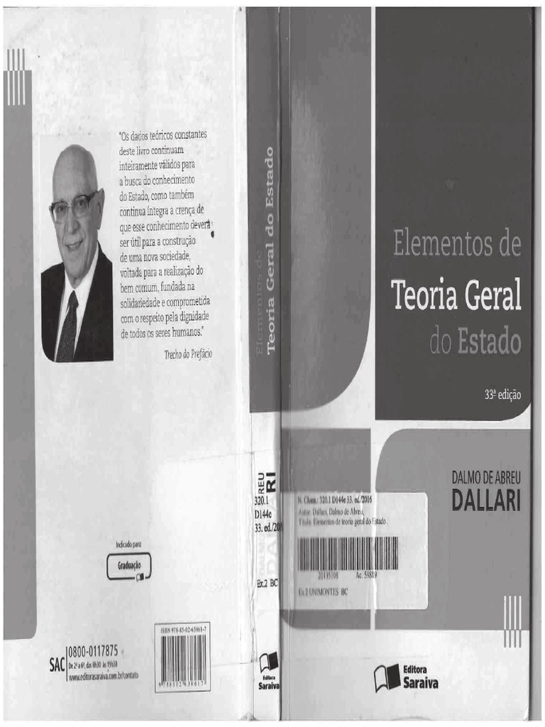 DALLARI, Dalmo de Abreu - Elementos de Teoria Geral Do Estado | PDF