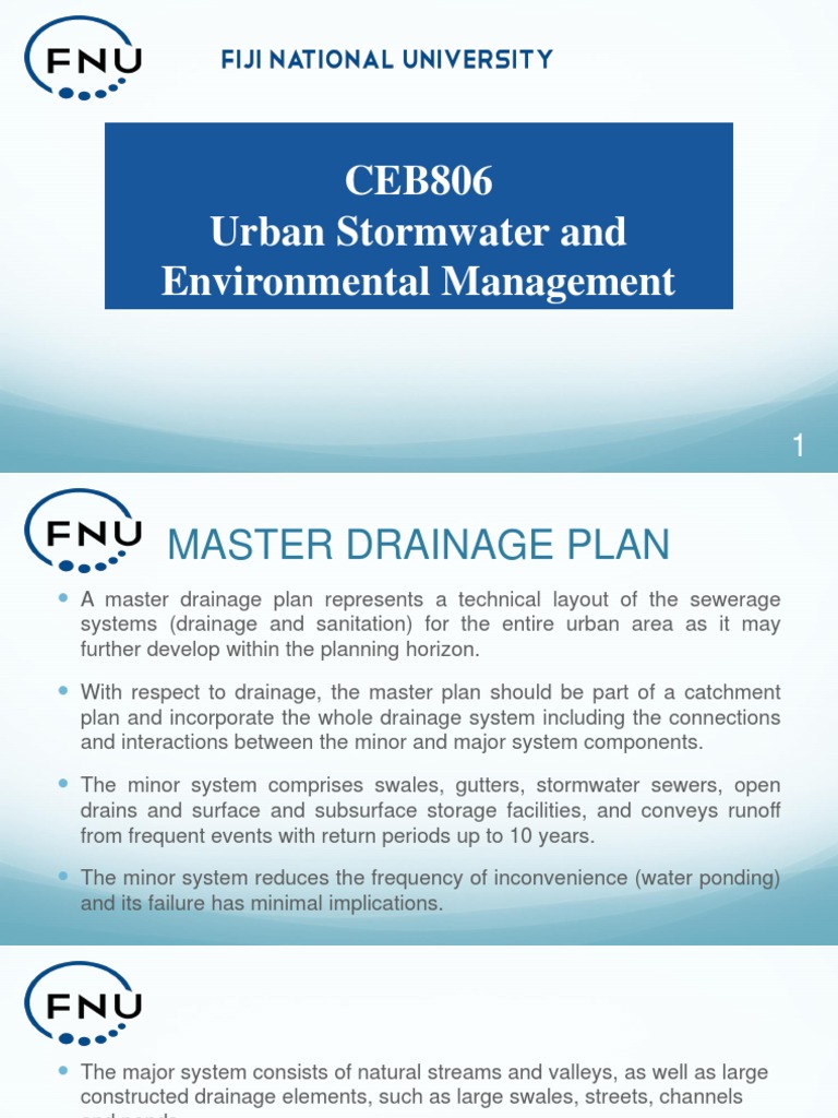 Master Drainage Plan Overview | PDF | Stormwater | Sanitary Sewer