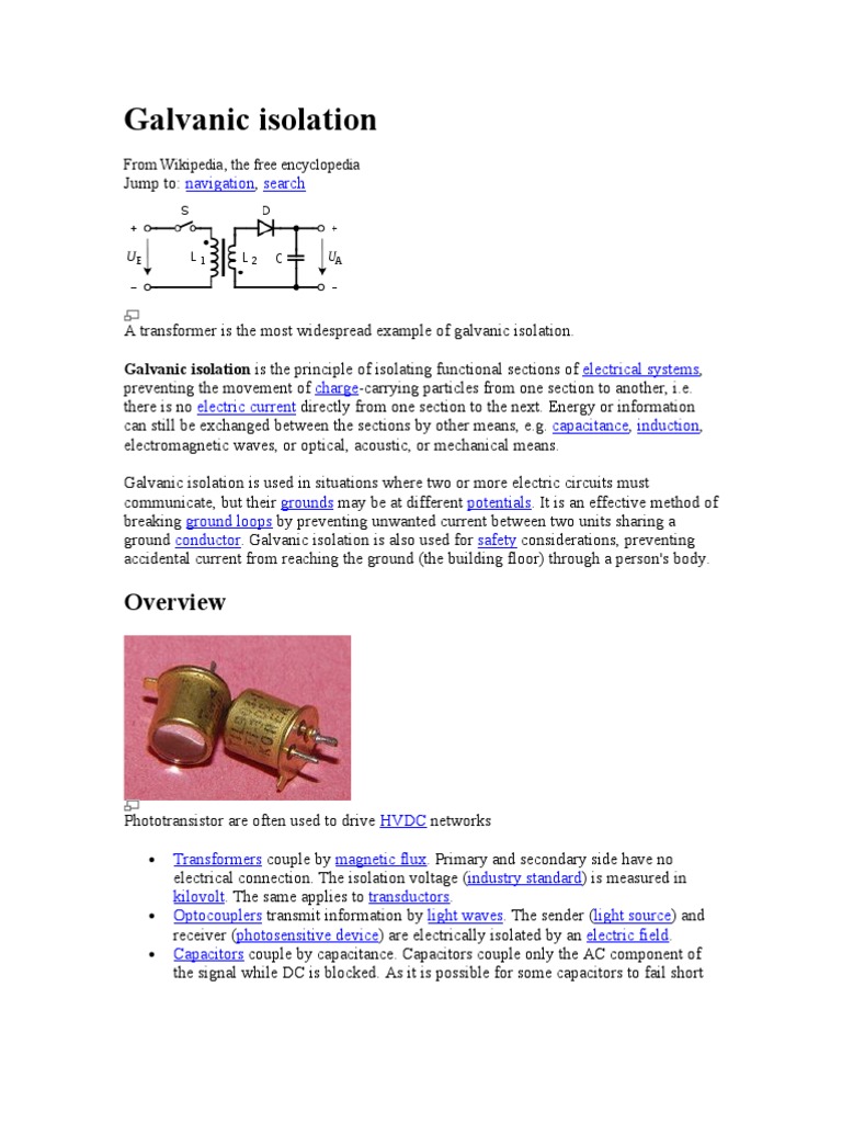 Galavnic Isolation | PDF | Capacitor | Force