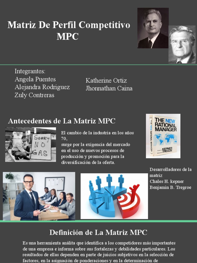 Presentacion MatrIz MPC | PDF | Business | Economias