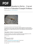 Converting Celsius-Kelvin Worksheet | PDF