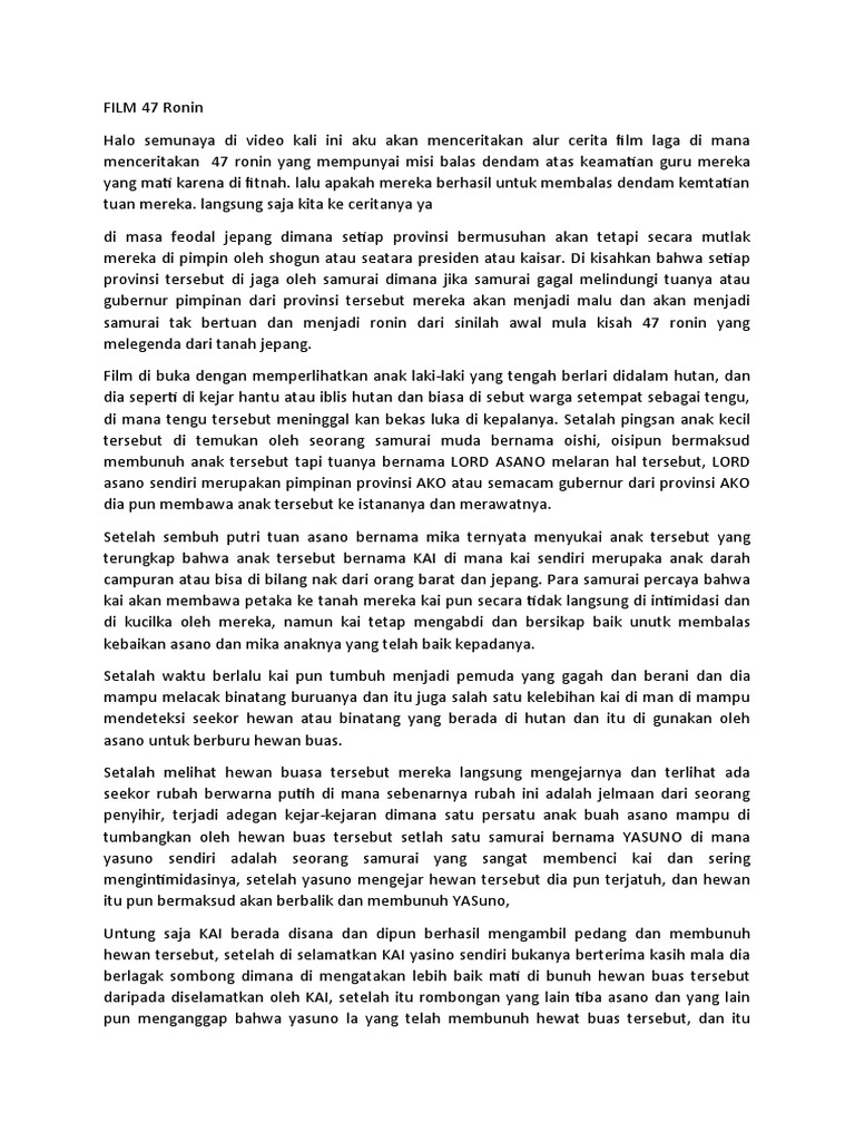 FILM 47 Ronin | PDF