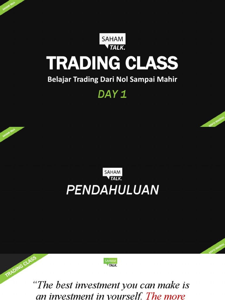 Trading Class DAY 1 | PDF