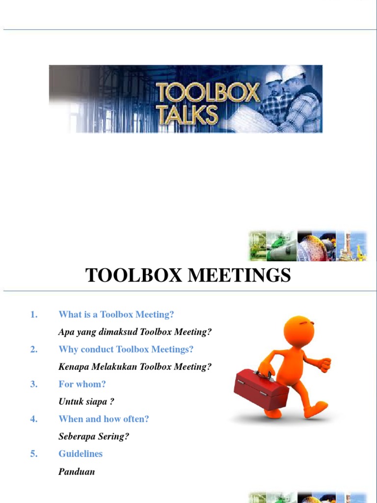 Tool Box Meetings | PDF