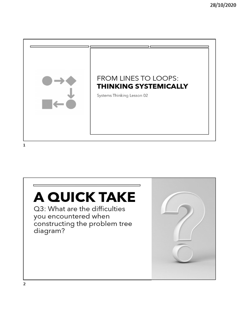 Lesson 02 - From Lines To Loops (Thinking Sytemically) | PDF ...