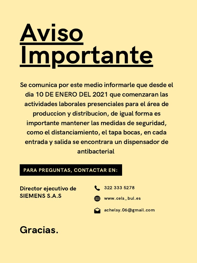 Aviso Empresarial | PDF