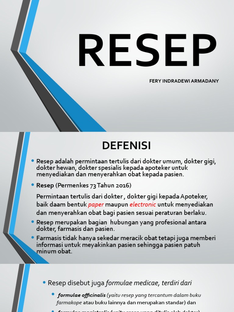 Resep | PDF