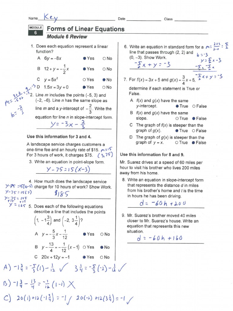Module 6 Review Key | PDF