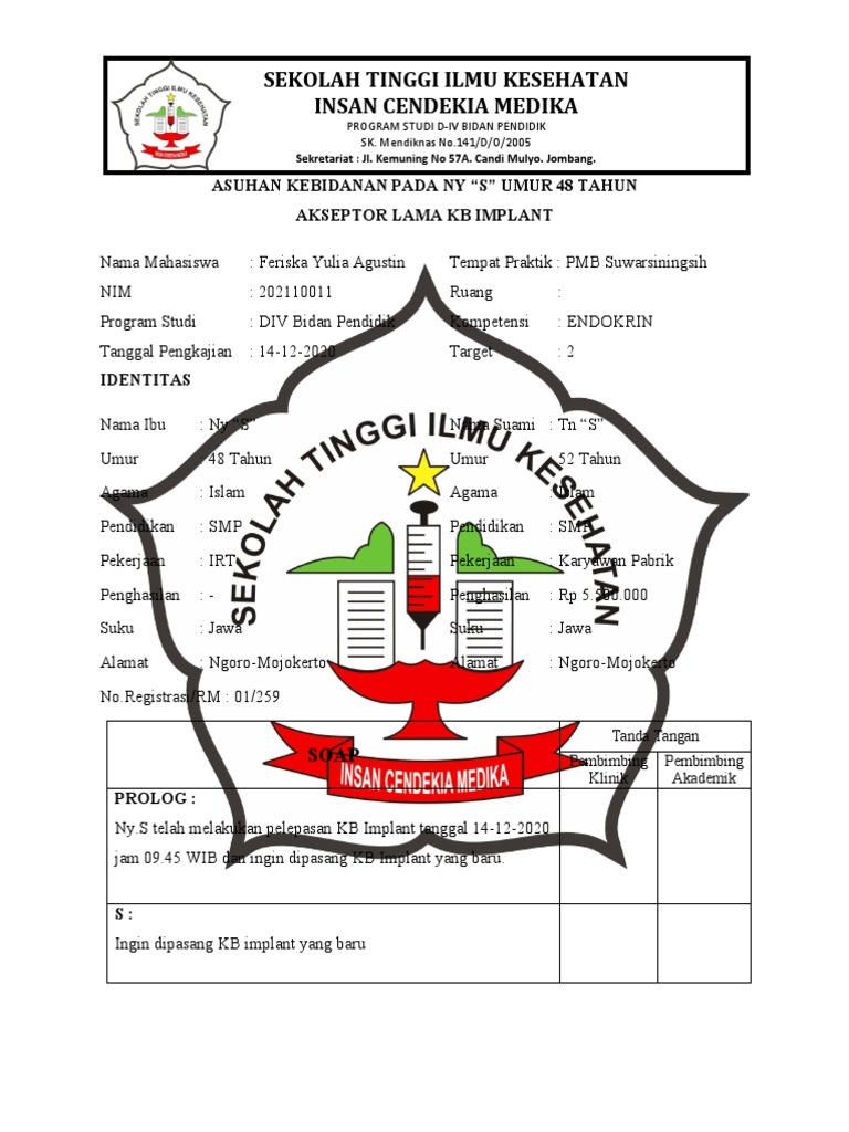 ASKEB KB Pasang Implant | PDF