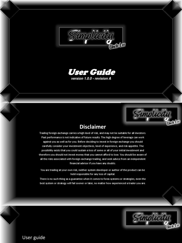 Simplicity User Guide Ver1.0.0 RevA | PDF | Foreign Exchange Market ...