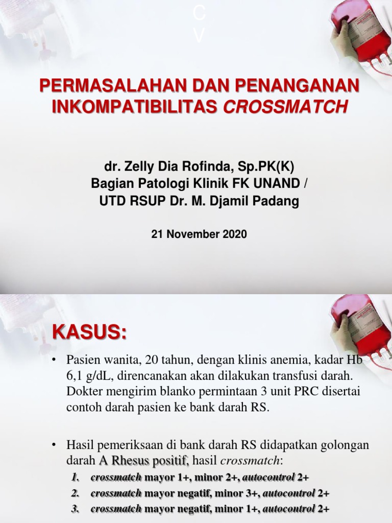 Penanganan Inkompatibilitas Crossmatch | PDF
