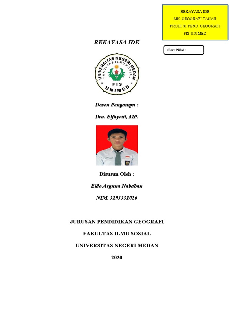 Rekayasa Ide - Geografi Tanah - Eido Arguna Nababan - 3193331026 | PDF