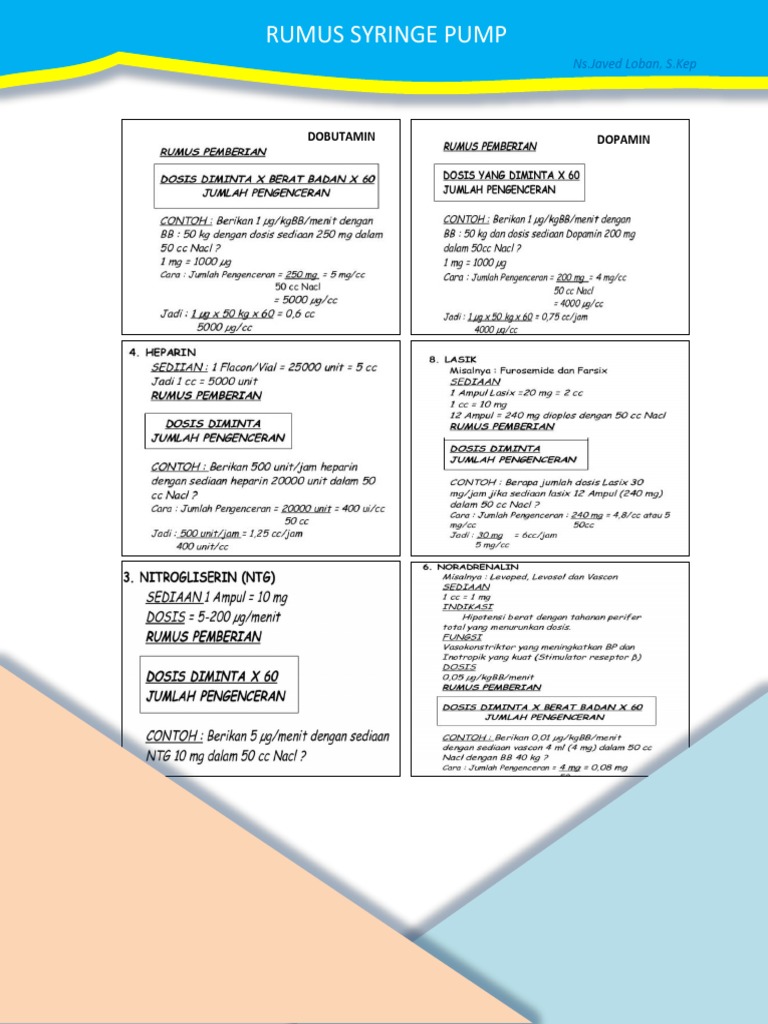 Rumus Syringe Pump | PDF