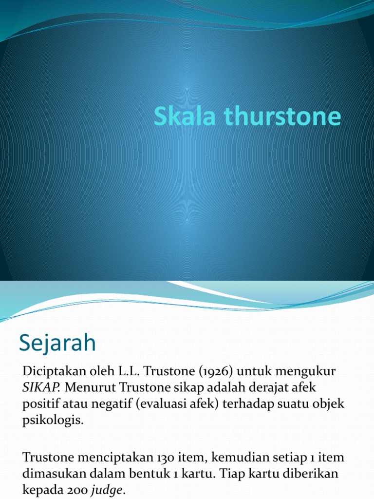 Skala Thurstone | PDF
