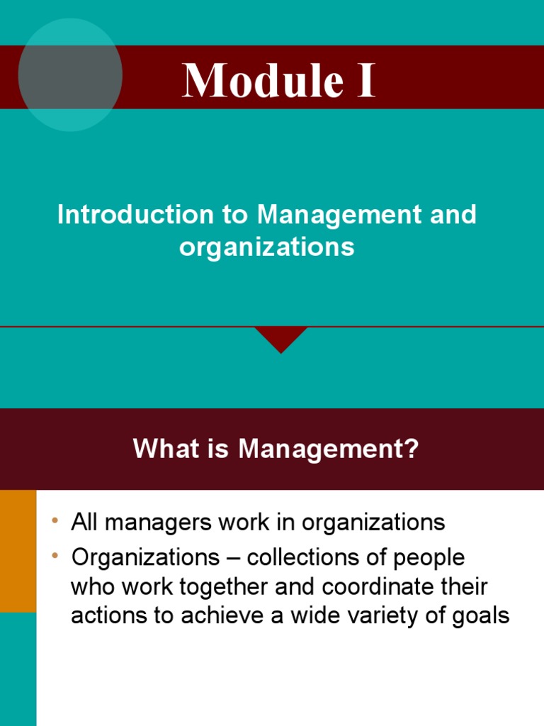 Introduction to Management Concepts | PDF | Goal | Leadership