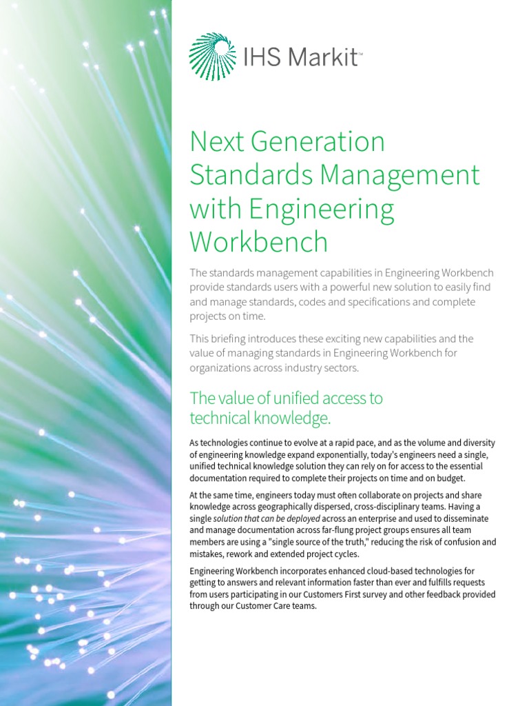 Next Generation Standards Management With IHS Engineering Workbench ...