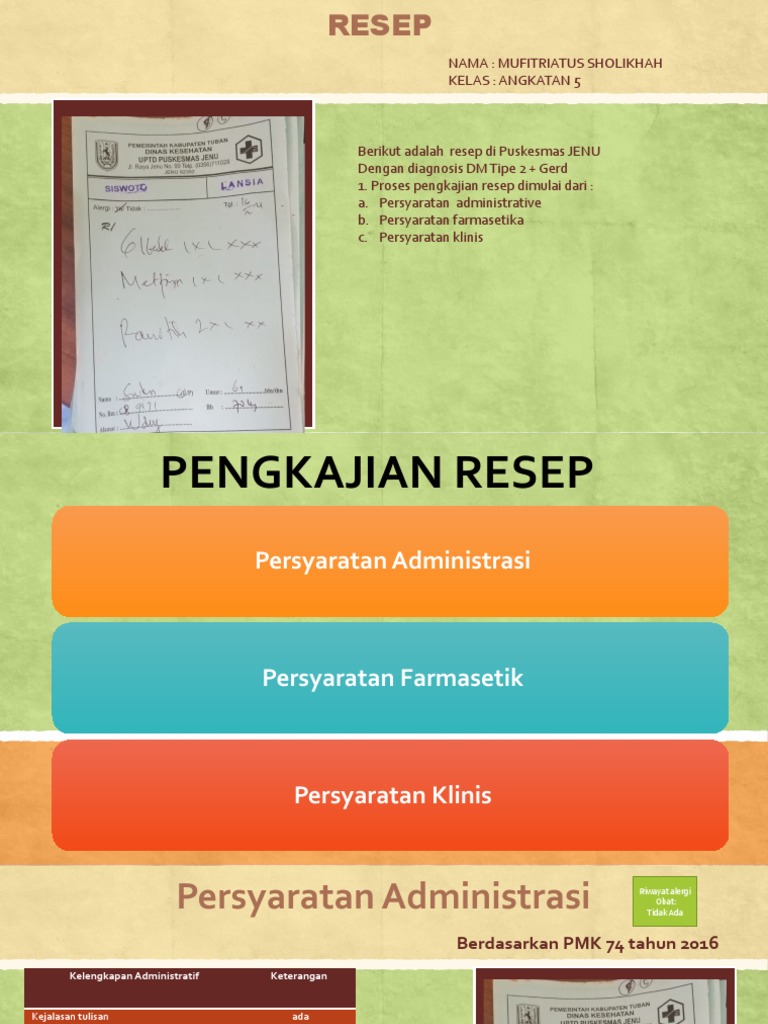 Format Pengkajian Resep | PDF
