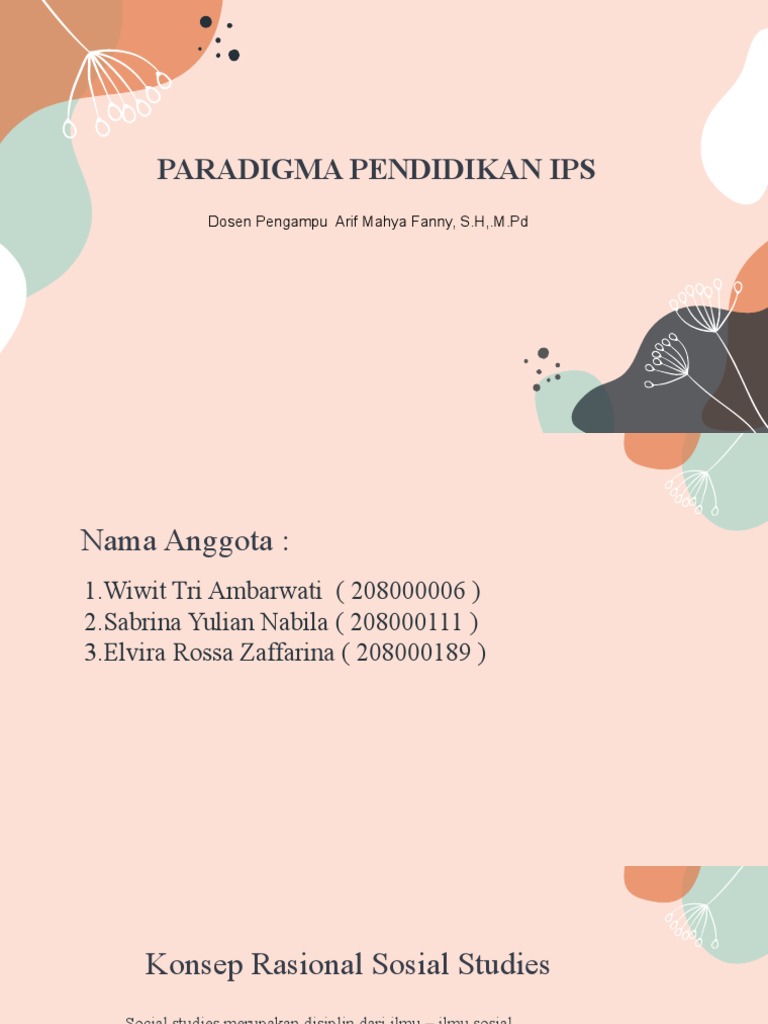 Paradigma Pendidikan IPS | PDF