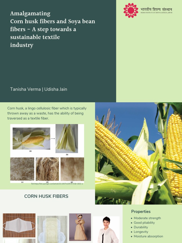 Amalgamating Corn Husk Fibers and Soya Bean Fibers - A Step Towards A ...