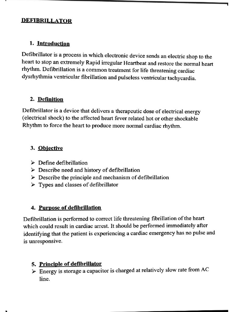 Defibrillator | PDF