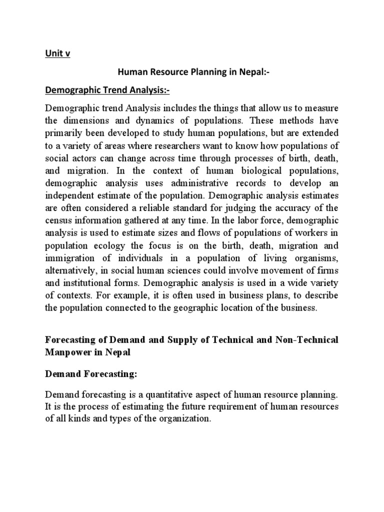 A Comprehensive Overview of Demographic Trend Analysis and Forecasting ...
