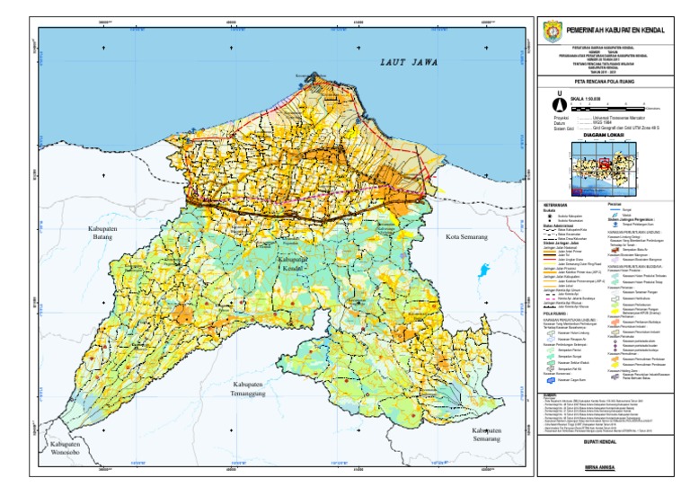 22 PETA RENCANA POLA RUANG KABUPATEN KENDAL - Versi ATR - Fix | PDF