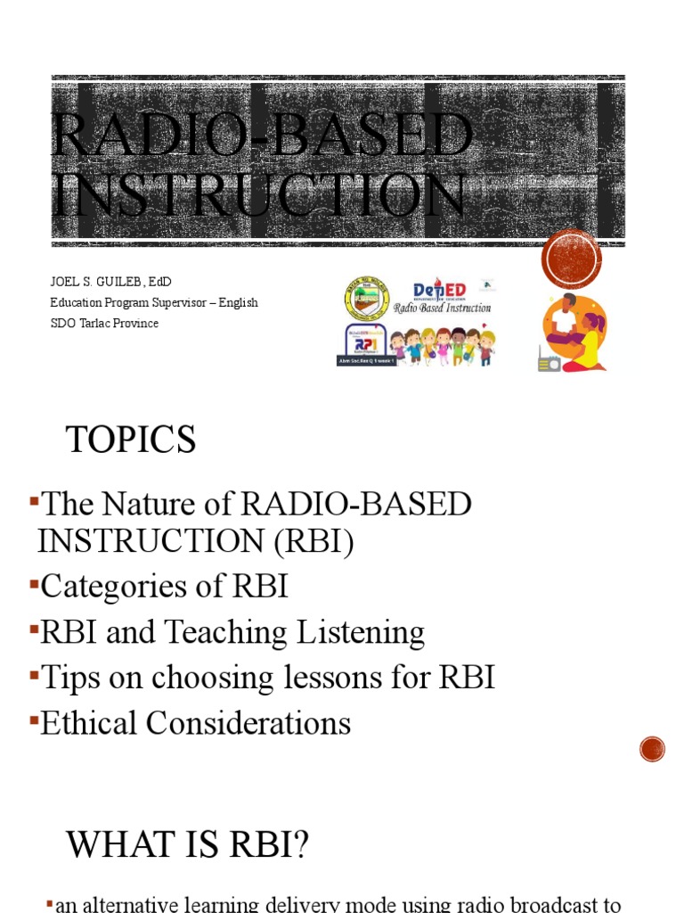 Maximizing Learning Through Radio: Guidelines for Effective Radio-Based ...
