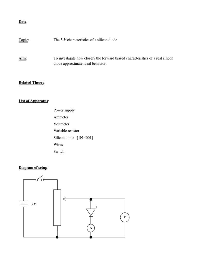 IV Characteristics - PN Junction Diode | PDF