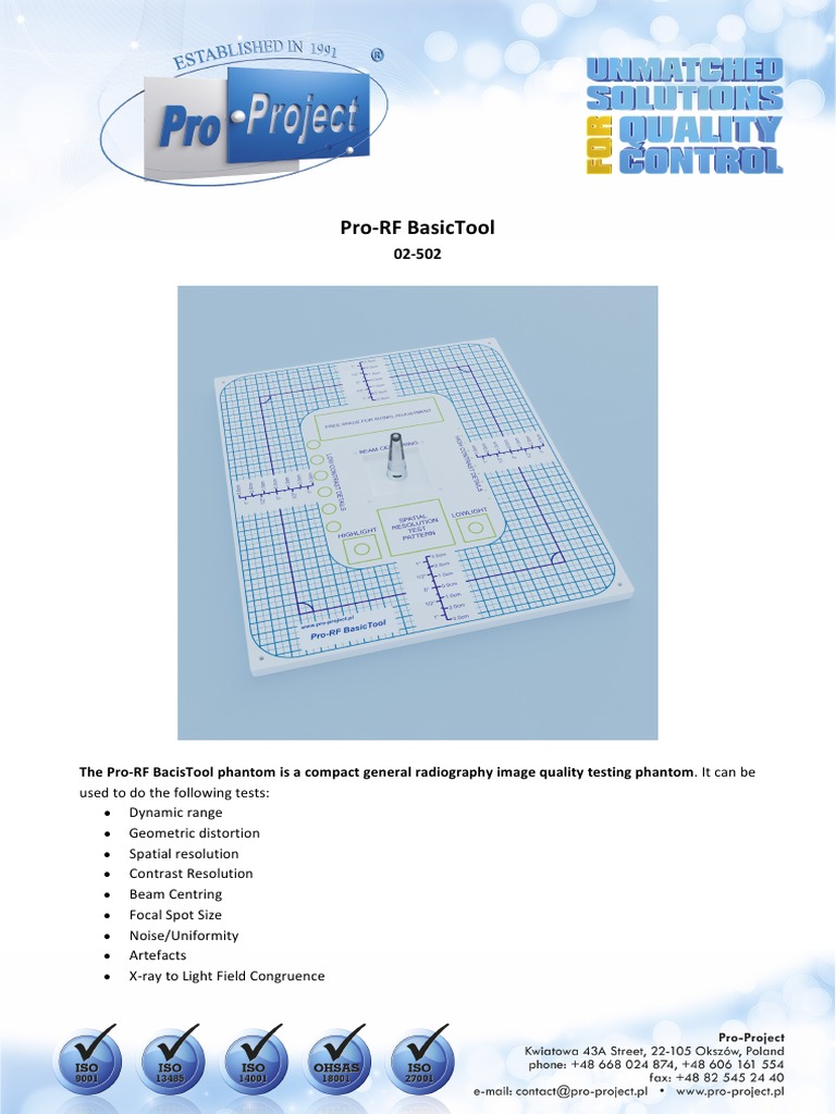 Pro-RF BasicTool Brochure | PDF