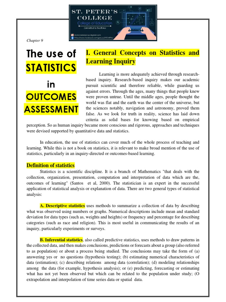 Understanding the Use of Statistics in Educational Research and ...