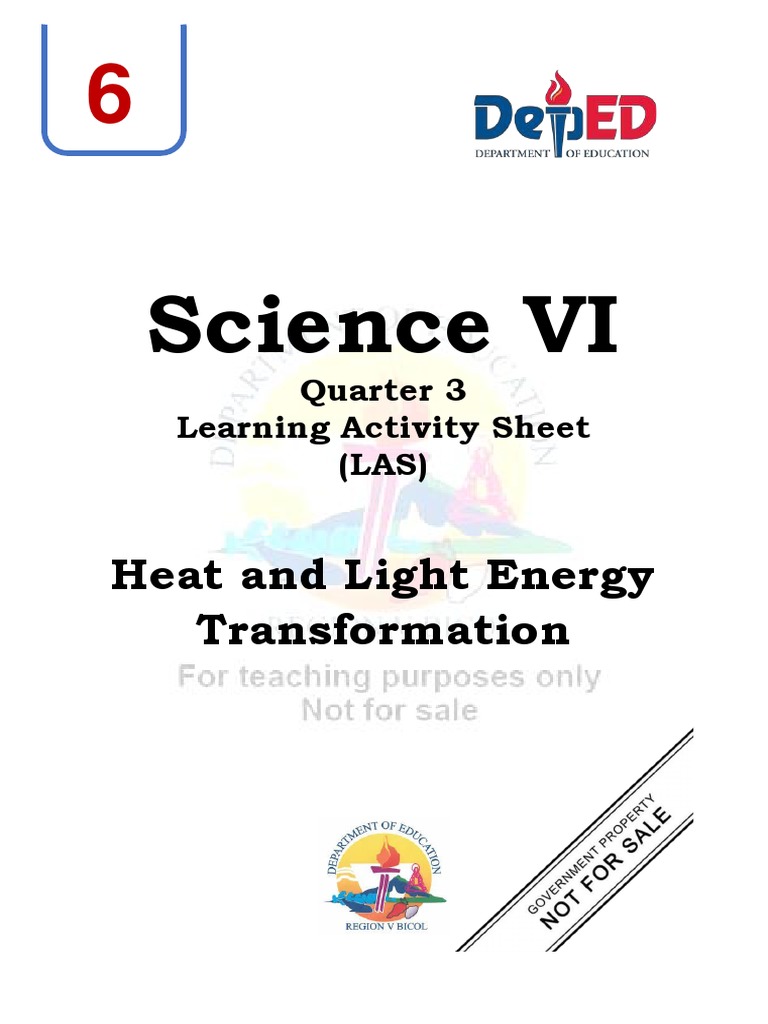 LASG6Q3W3-Heat and Light Energy | PDF | Candle | Light
