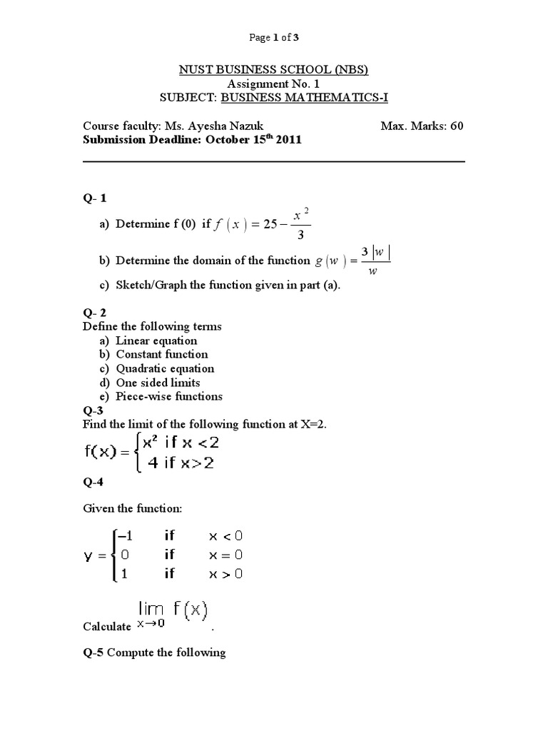 Business Maths | PDF
